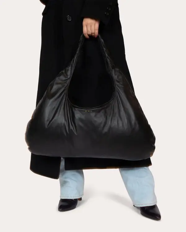 W 78 ST Large Cloud Leather Shoulder Bag