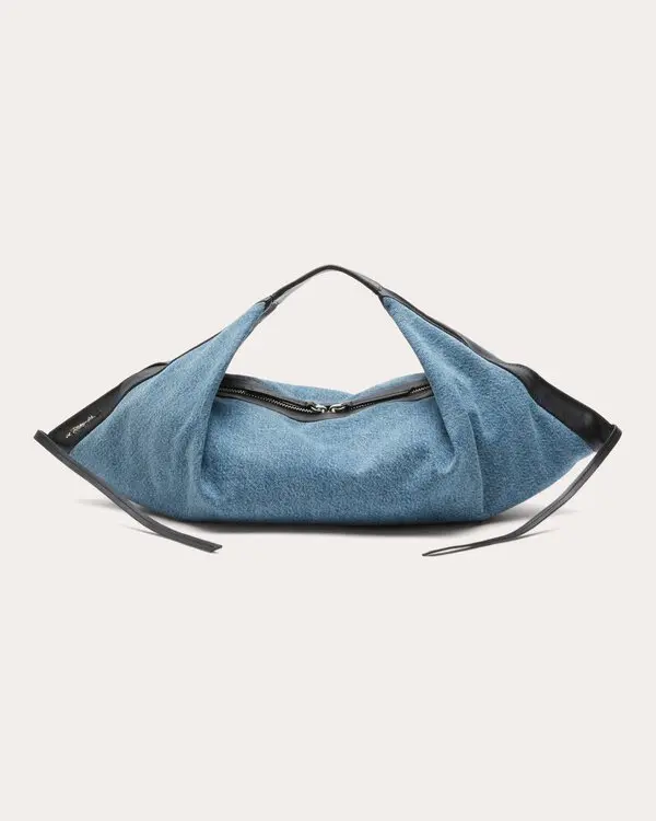 3.1 Phillip Lim Luna Folded Denim Handbag - Blue