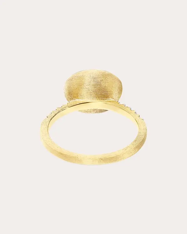 NANIS ITALIAN JEWELS Amazonite & Diamond Ring