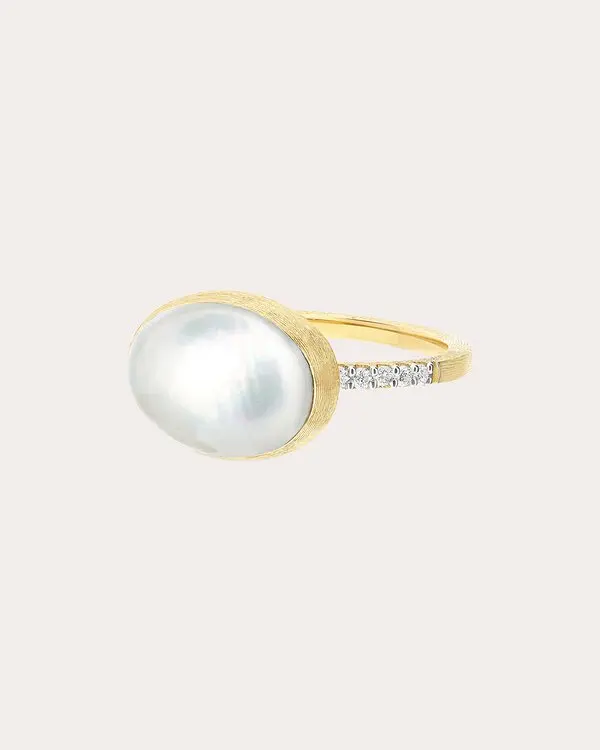NANIS ITALIAN JEWELS Diamond & Mother Of Pearl Dolce Vita Ring - White