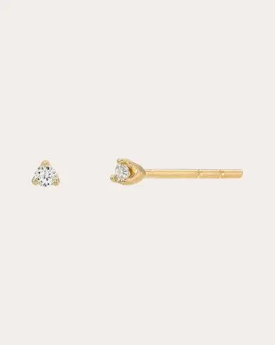 ZOE LEV Mini 14k Diamond Stud Earrings - Gold
