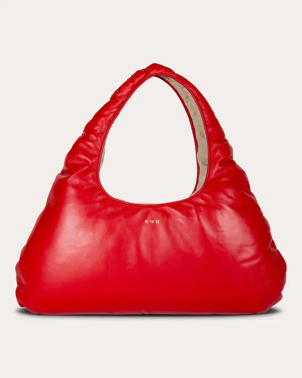 W 78 ST Large Cloud Leather Shoulder Bag