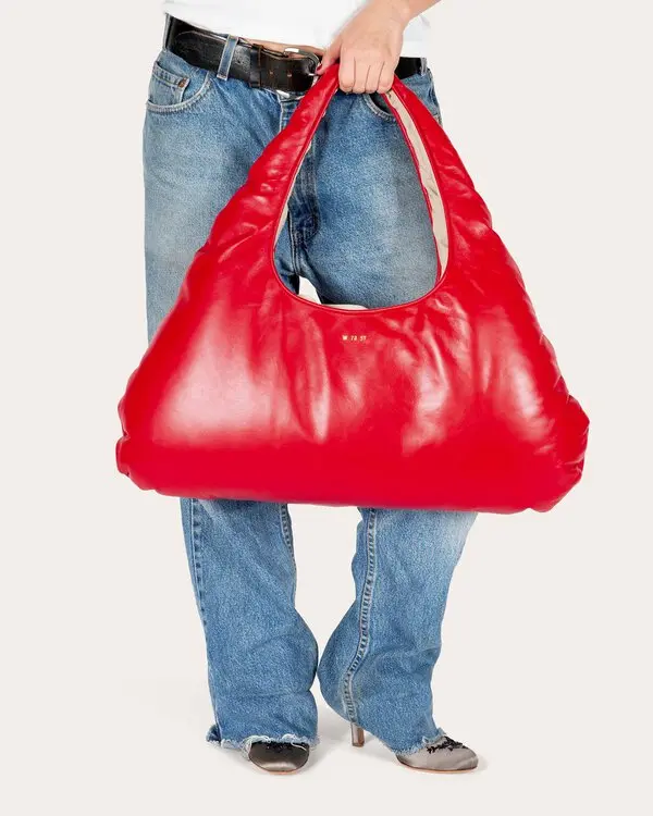 W 78 ST Large Cloud Leather Shoulder Bag