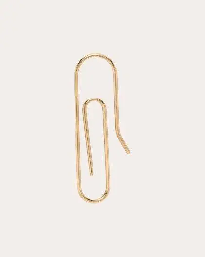 ZOE LEV Paper Clip Single Earring - Gold