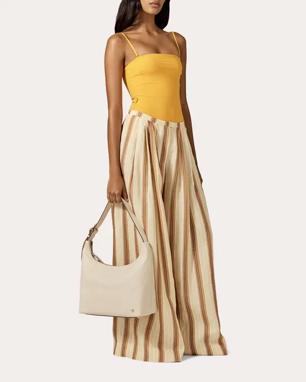 Helen Kaminski Signy Leather Shoulder Bag - White
