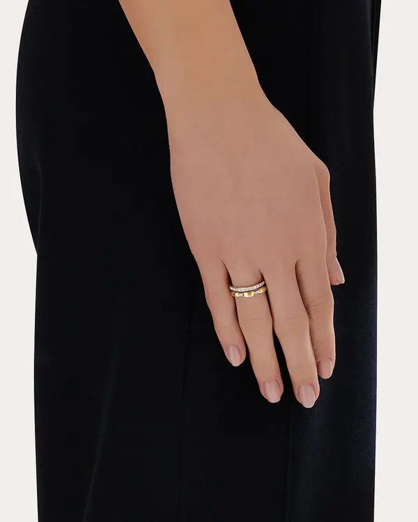 NANIS ITALIAN JEWELS Diamond & 18k Élite Double-band Ring