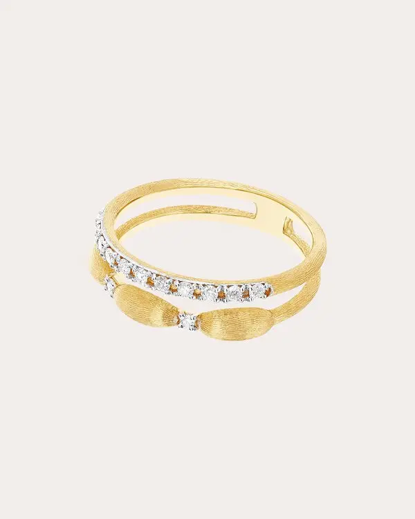 NANIS ITALIAN JEWELS Diamond & 18k Élite Double-band Ring