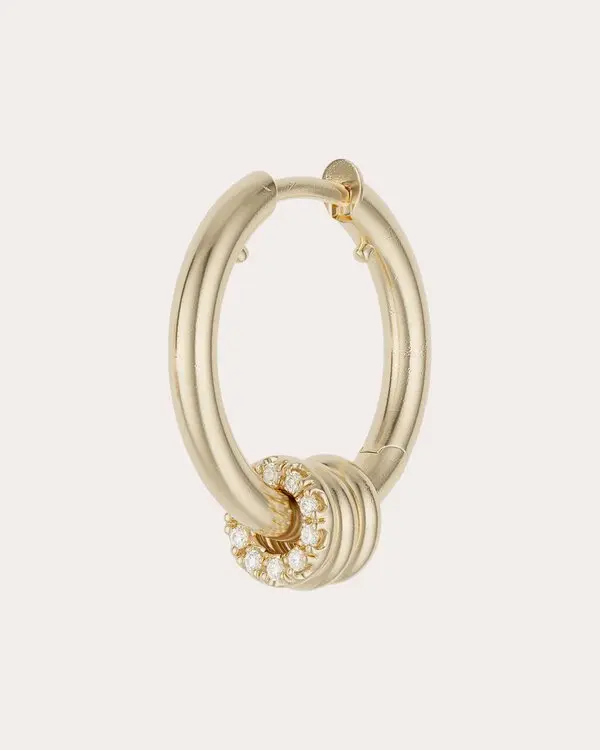 SPINELLI KILCOLLIN Diamond & 18k Nevine Max Pavé Hoop Earrings - Gold