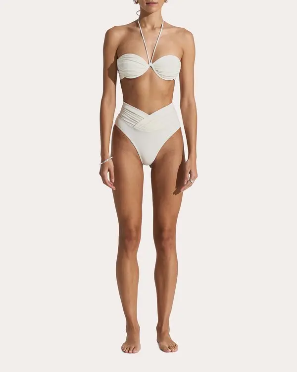 SEAQUELLE SWIM Bay Draped Bikini Bottoms