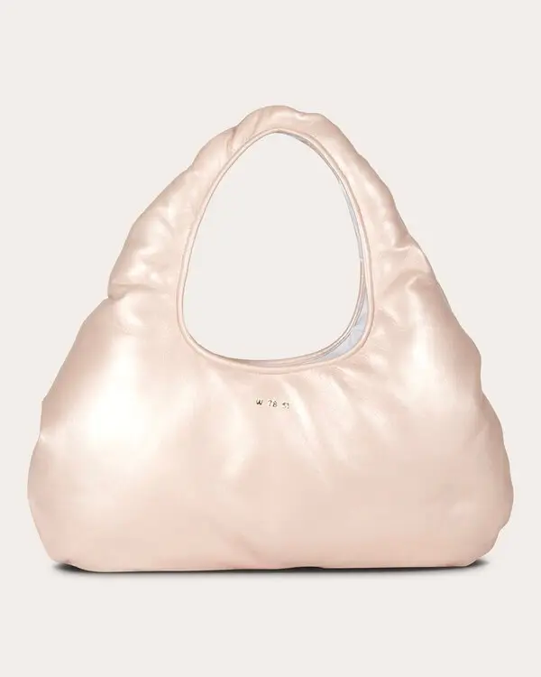 W 78 ST Medium Cloud Pearlescent Leather Shoulder Bag