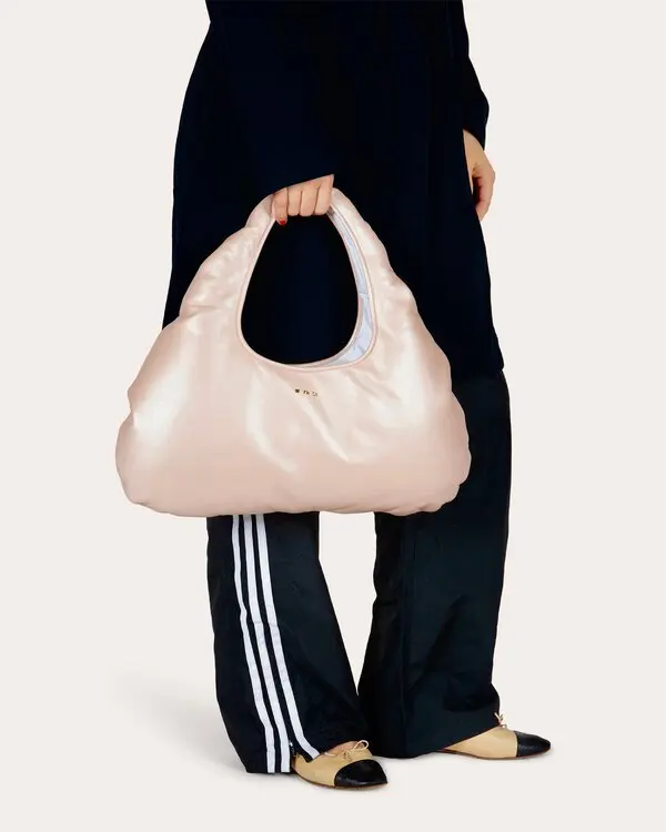 W 78 ST Medium Cloud Pearlescent Leather Shoulder Bag
