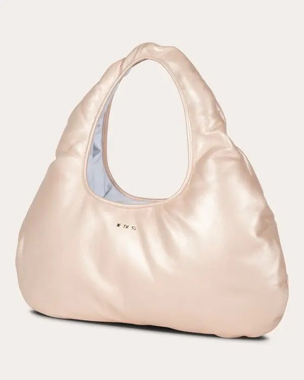 W 78 ST Medium Cloud Pearlescent Leather Shoulder Bag