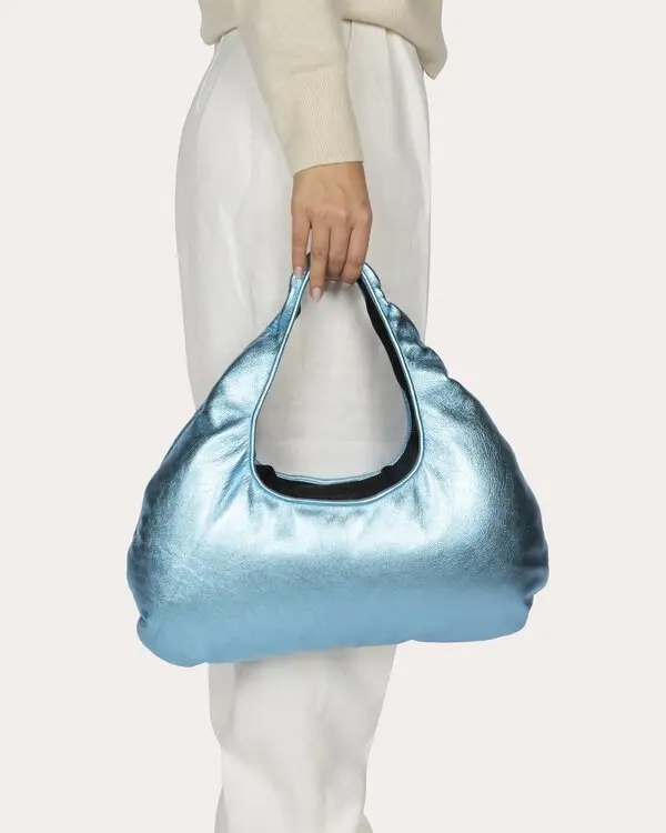 W 78 ST Medium Cloud Pearlescent Leather Shoulder Bag