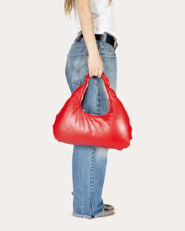 W 78 ST Medium Cloud Leather Shoulder Bag