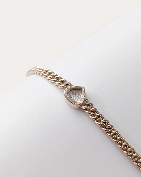 Moritz Glik Diamond & 18k Gold Unidinho Shaker Link Bracelet - White