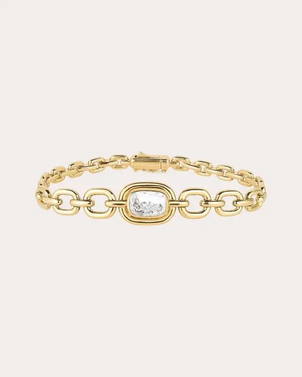 Moritz Glik Elo 18k Crystal, And Diamond Shaker Link Bracelet - Gold