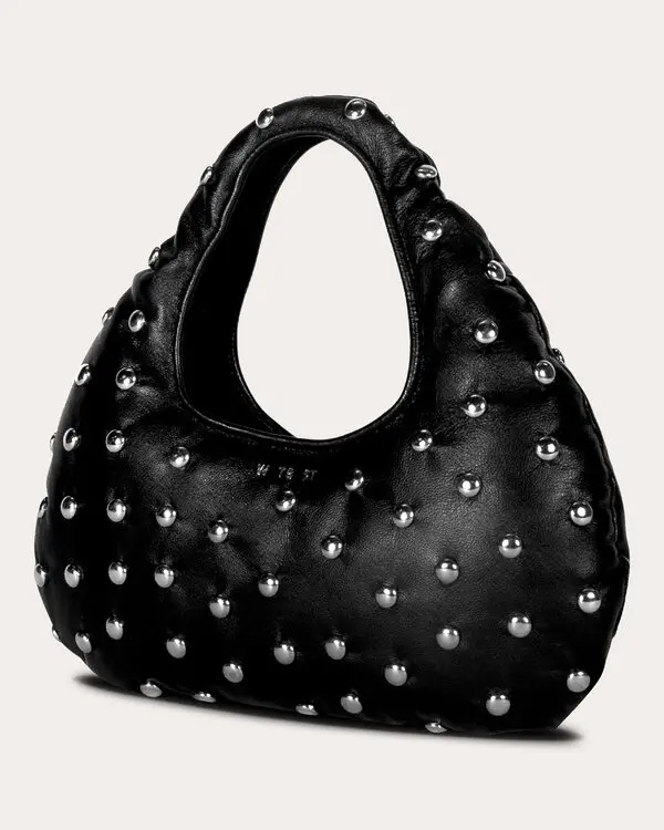 W 78 ST Micro Cloud Studded Leather Tote