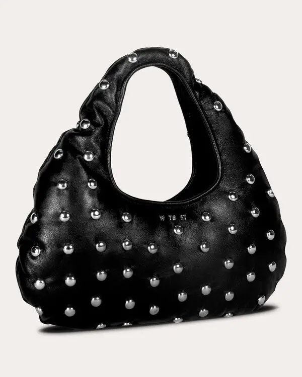 W 78 ST Micro Cloud Studded Leather Tote