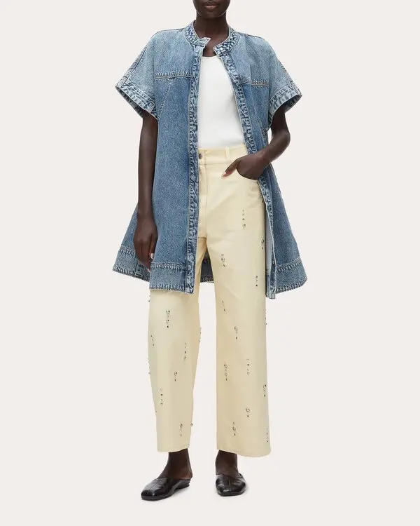 3.1 Phillip Lim Denim Trapeze Dress