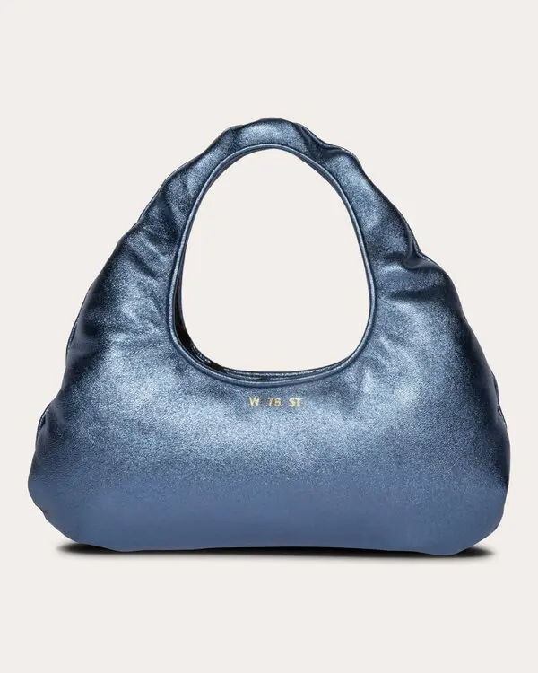 W 78 ST Micro Cloud Metallic Leather Tote