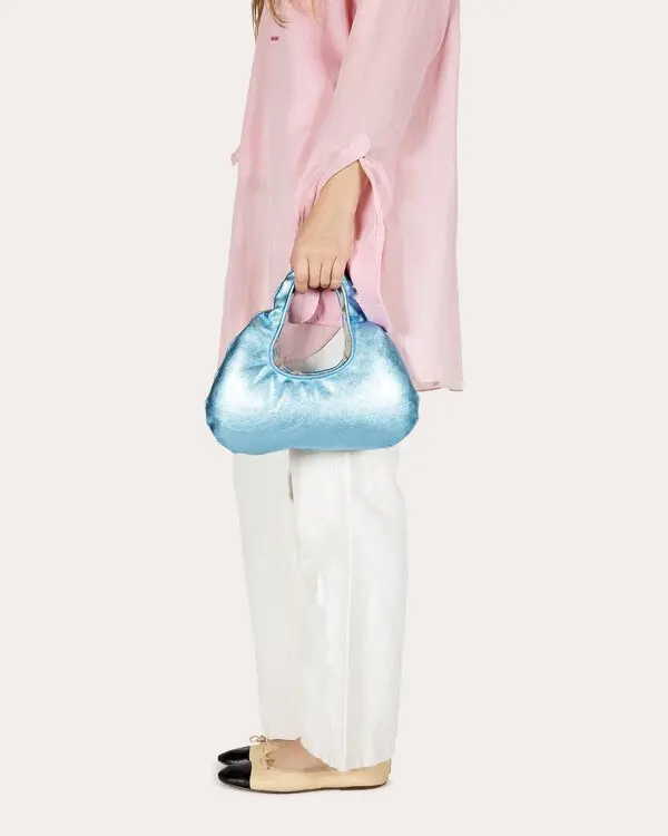 W 78 ST Micro Cloud Pearlescent Leather Tote