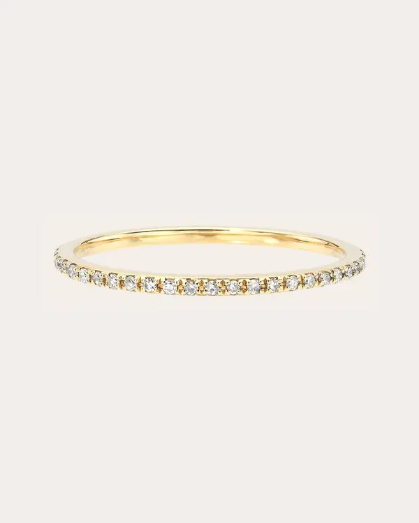 ZOE LEV Diamond And 14k Eternity Ring - Gold