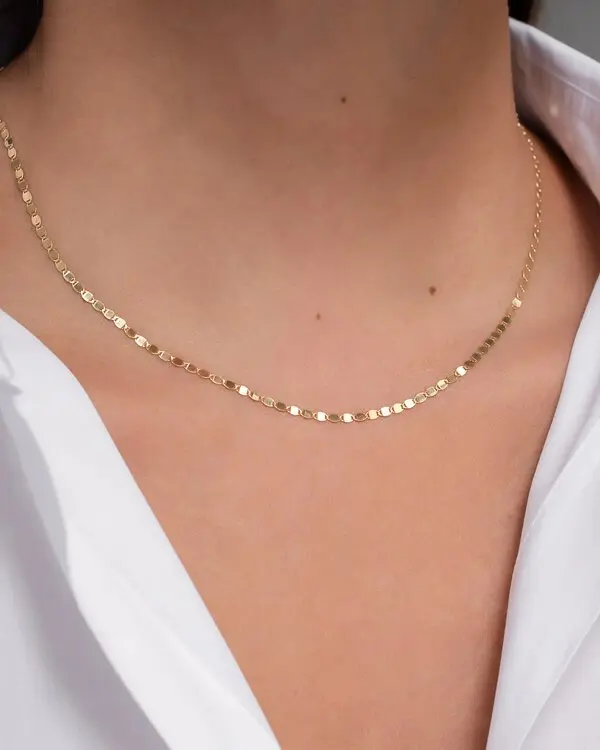 ZOE LEV 14k Mirror Chain Necklace