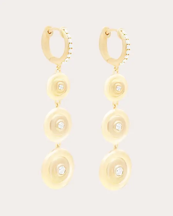 CAMPBELL + CHARLOTTE Diamond & 14k Evolve Drop Earrings - Gold