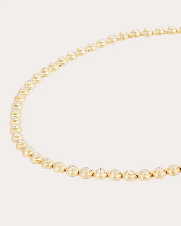 CAMPBELL + CHARLOTTE Diamond & 14k Riviere Link Necklace