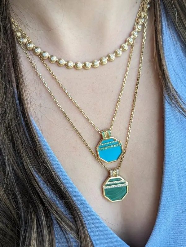 CAMPBELL + CHARLOTTE Diamond & 14k Riviere Link Necklace
