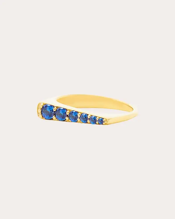 CAMPBELL + CHARLOTTE Sapphire And 14k Gold Stackable Ring