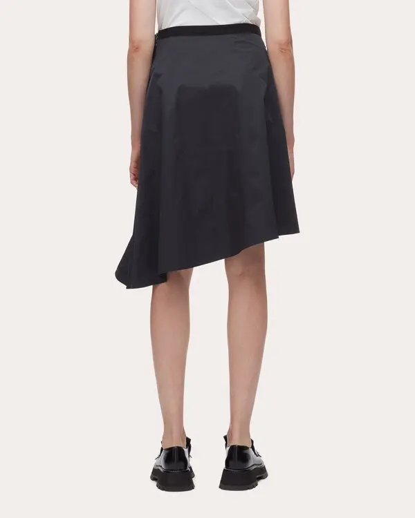 3.1 Phillip Lim Ripstop Shirred Asymmetric Skirt - Blue