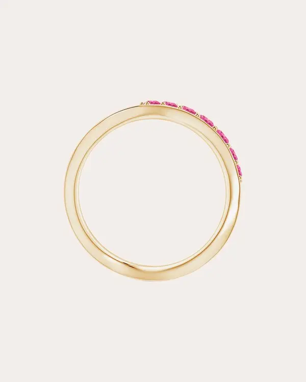 Natori Sapphire And 14k Gold Shangri-la Ring