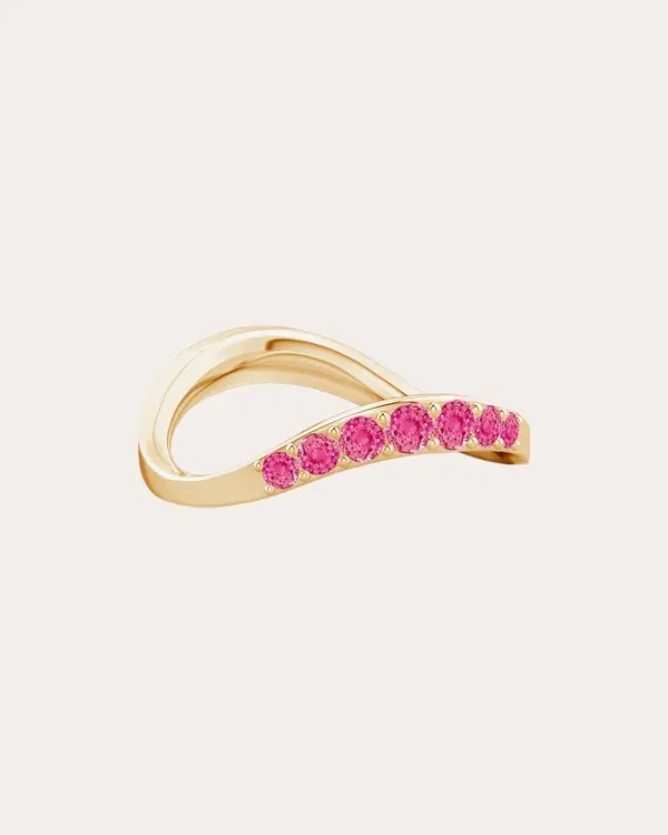 Natori Sapphire And 14k Gold Shangri-la Ring