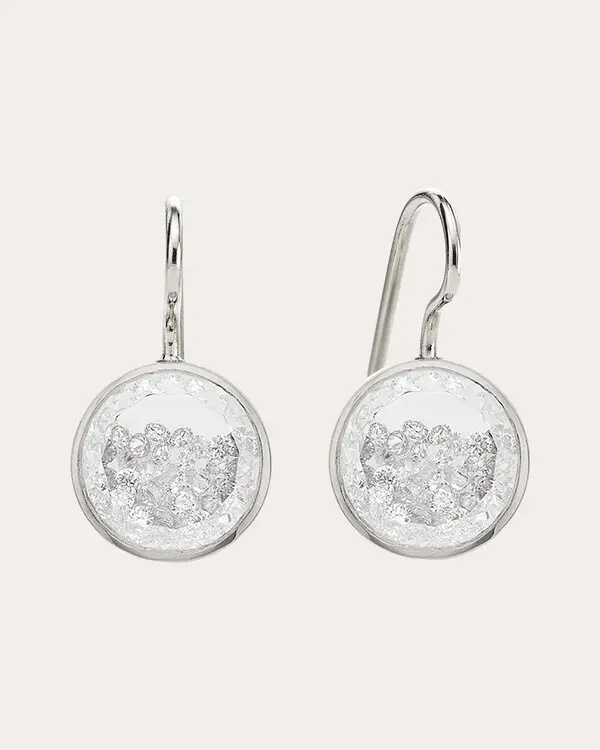 Moritz Glik Diamond And 18k Gold Naipe Shaker Drop Earrings - White