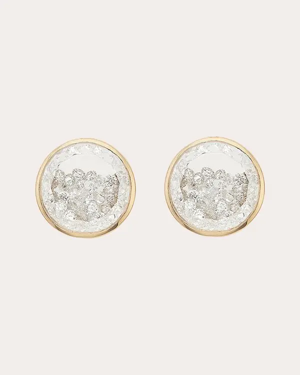 Moritz Glik Diamond And 18k Naipe Shaker Stud Earrings - Gold
