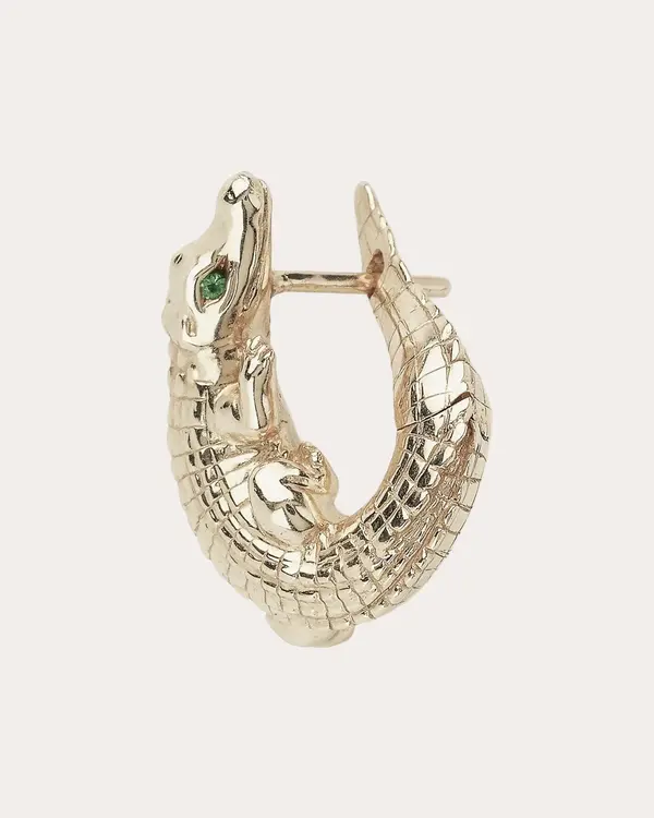 BIBI VAN DER VELDEN Alligator Twist Earring