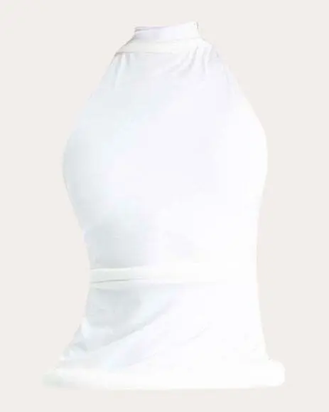 Francisco Arce Mar Rolled Mock Neck Top