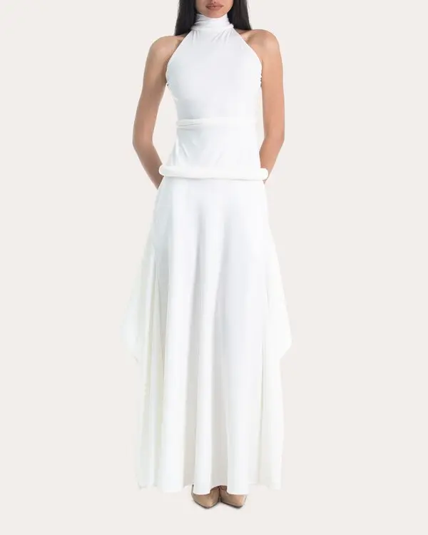 Francisco Arce Mar Rolled Mock Neck Top
