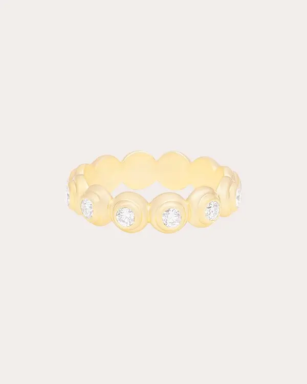 CAMPBELL + CHARLOTTE Diamond & 14k Large Evolve Stackable Ring - Gold