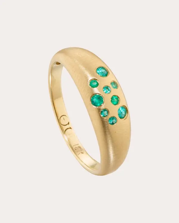 ELIZABETH MOORE Gold Ring - Emerald