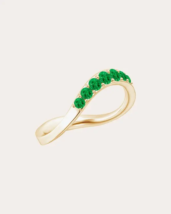 Natori Shangri-la 14k Gold Tsavorite Ring - Green