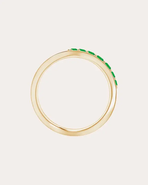 Natori Tsavorite & 14k Gold Shangri-la Ring