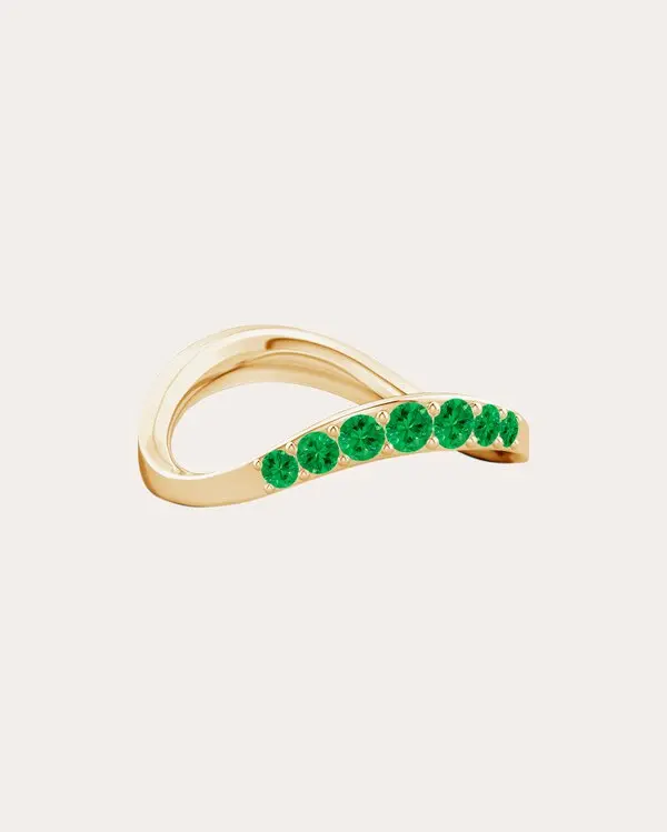 Natori Tsavorite & 14k Gold Shangri-la Ring