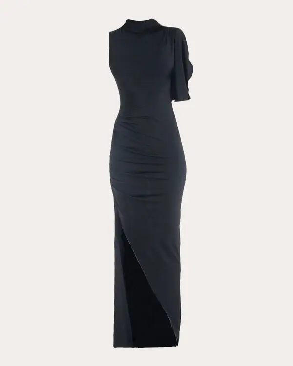 Francisco Arce Ophi Asymmetric Gathered Gown