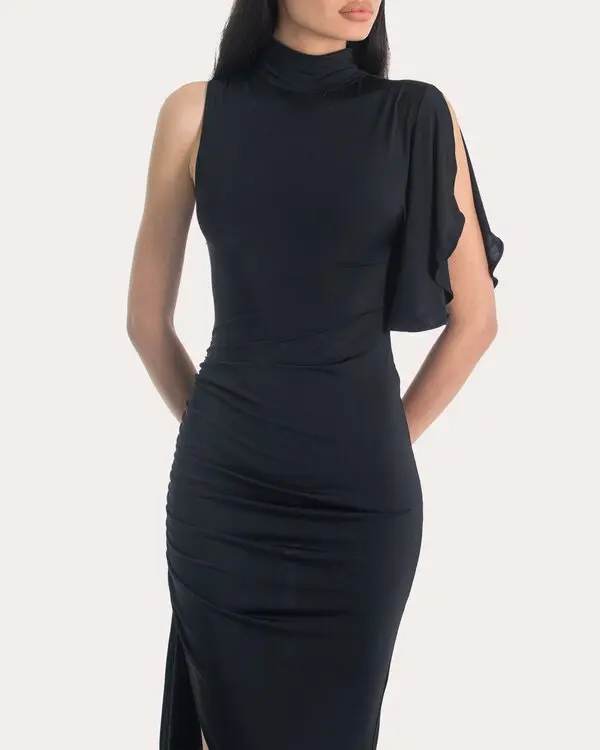 Francisco Arce Ophi Asymmetric Gathered Gown