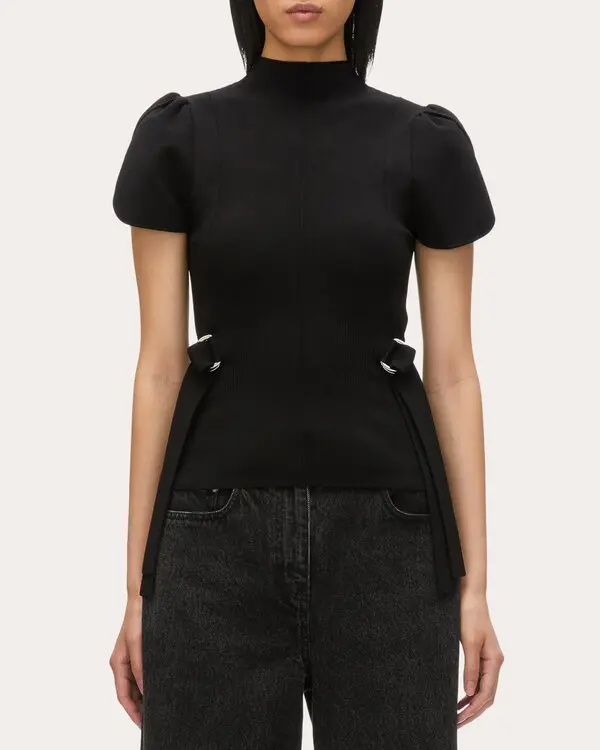 3.1 Phillip Lim Ribbed Mock Neck Top