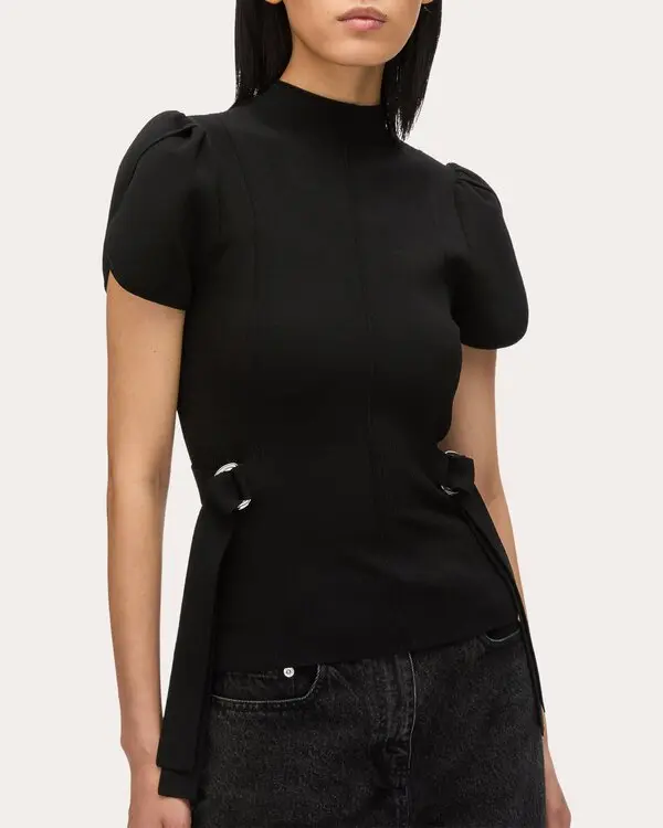 3.1 Phillip Lim Ribbed Mock Neck Top