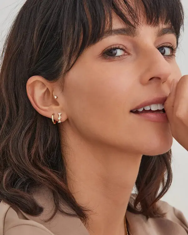 ZOE LEV 14k Small Hoop Earrings