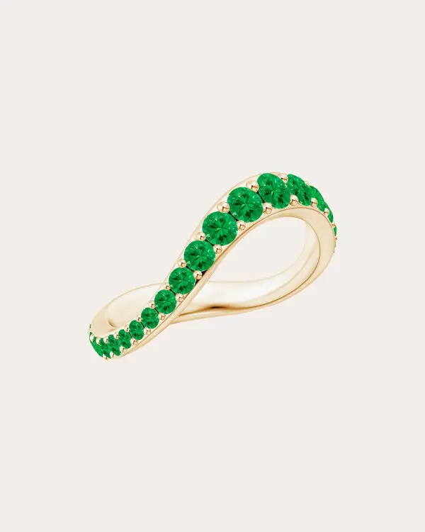 Natori Shangri-la 14k Gold Tsavorite Ring - Green
